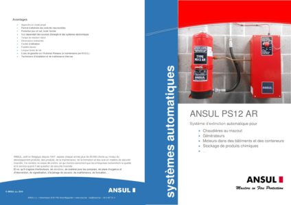 extincteur automatique PS12AR - Ansul